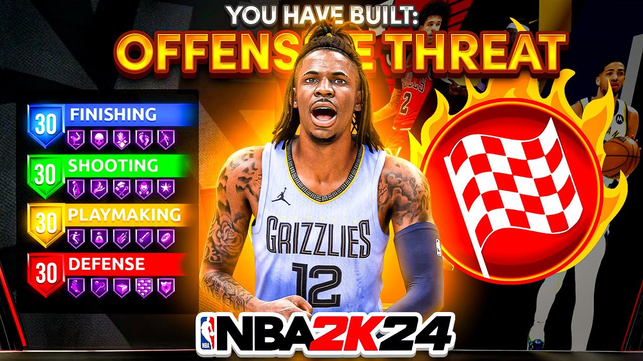 THIS JA MORANT PG BUILD IS THE BEST BUILD IN NBA 2K24! *BROKEN NBA 2K24 ...