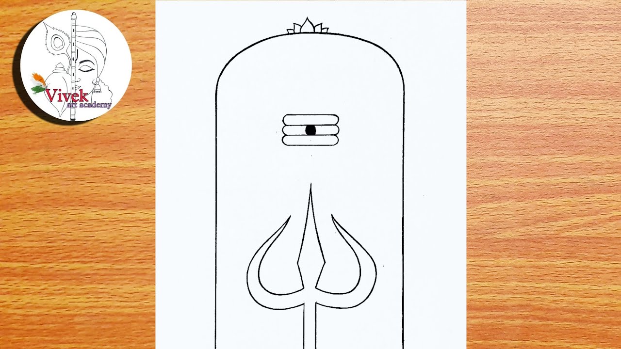 Shivling Drawing Easy Beautiful | Easy Drawing | How to Draw Lord Shiva ...