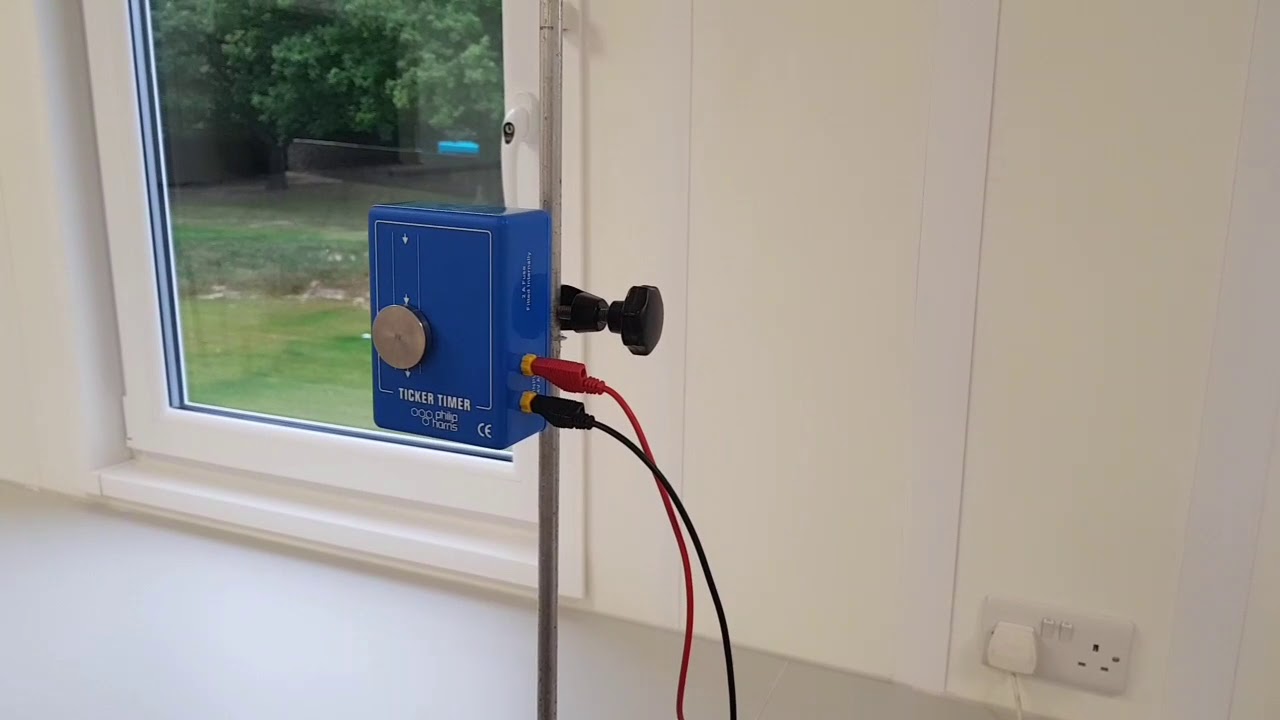 Measuring acceleration due to gravity with ticker tape - YouTube