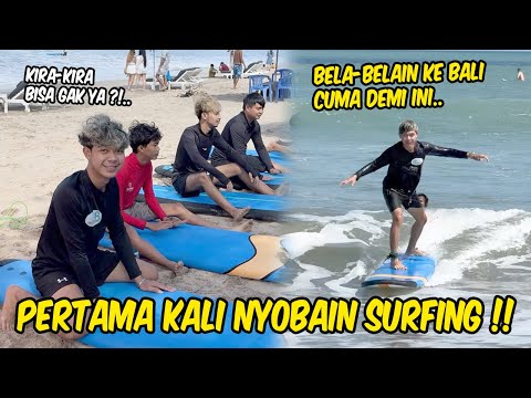 DARIPADA PENASARAN MENDING KITA COBA !! Pengalaman seru nyobain surfing di pantai Kuta