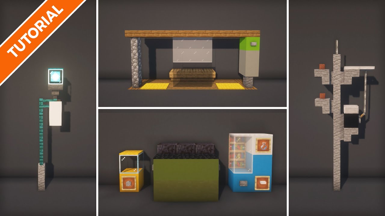 6 Urban Decoration Ideas for Minecraft - YouTube