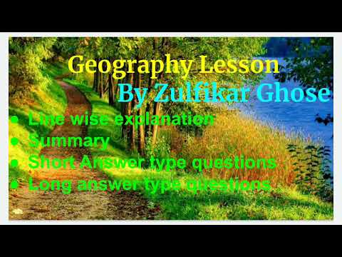 Cl - 8.(Poem-2) Geography Lesson - YouTube