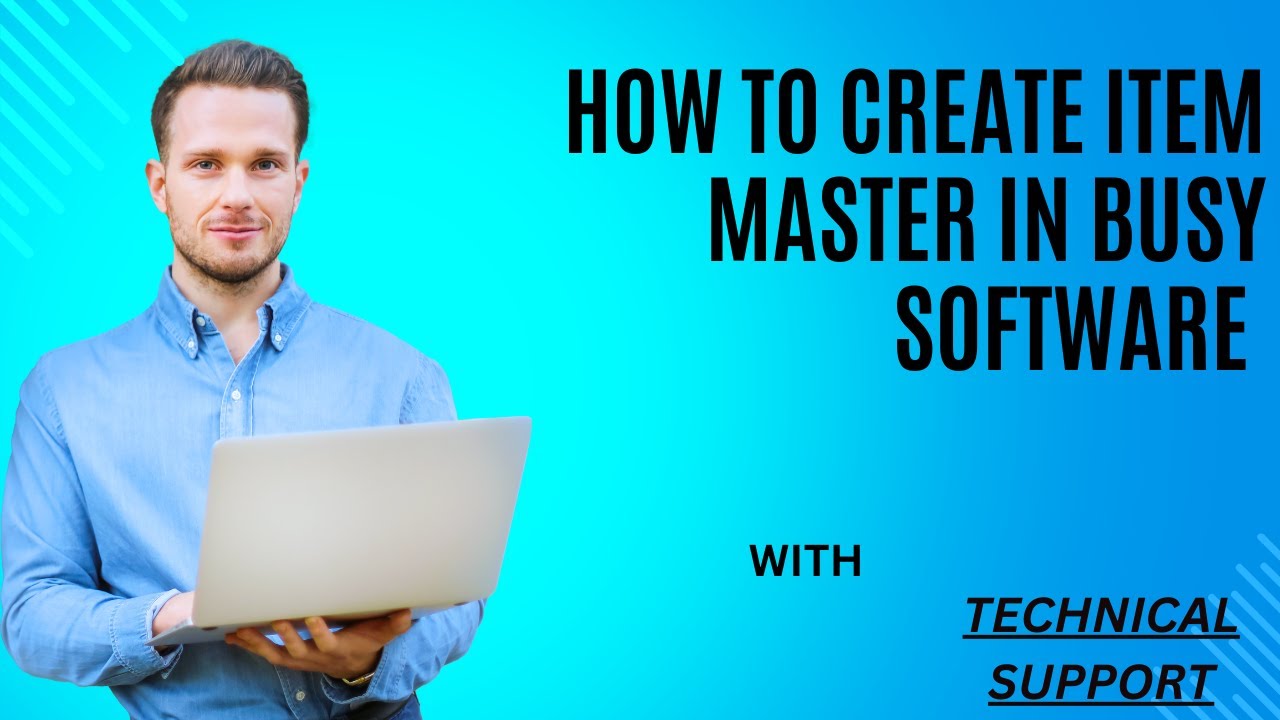 How To Create Item Master In Busy Software | Creating New Item and ...