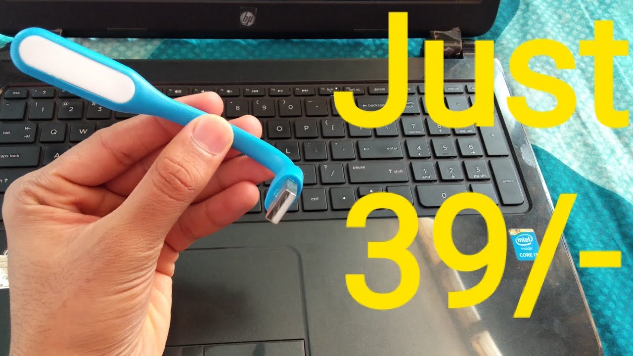 Portable USB flexible LED Light lamp | Computer keyboard light - YouTube