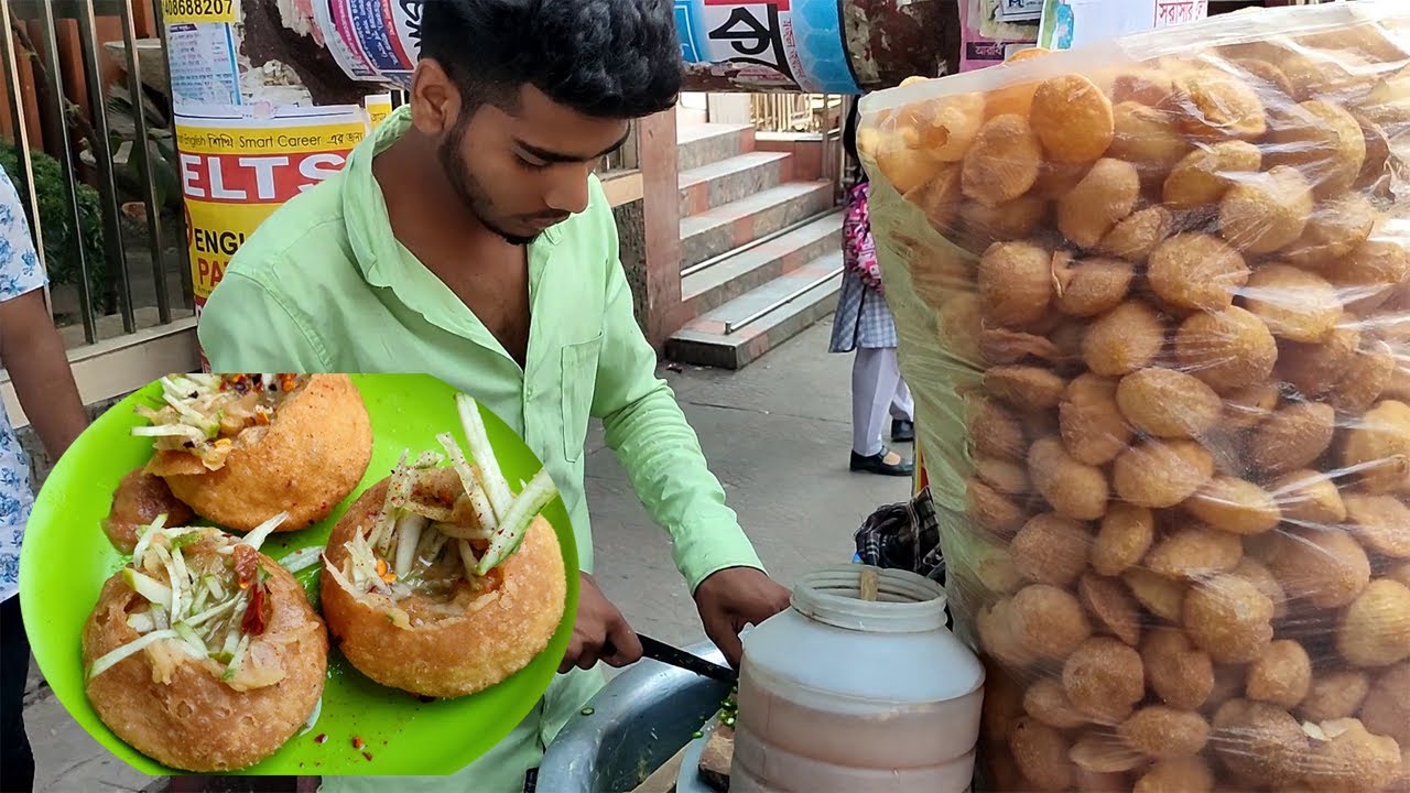 Bangladeshi Street Food - Velpuri || Famous Street Food of Bangladesh ...