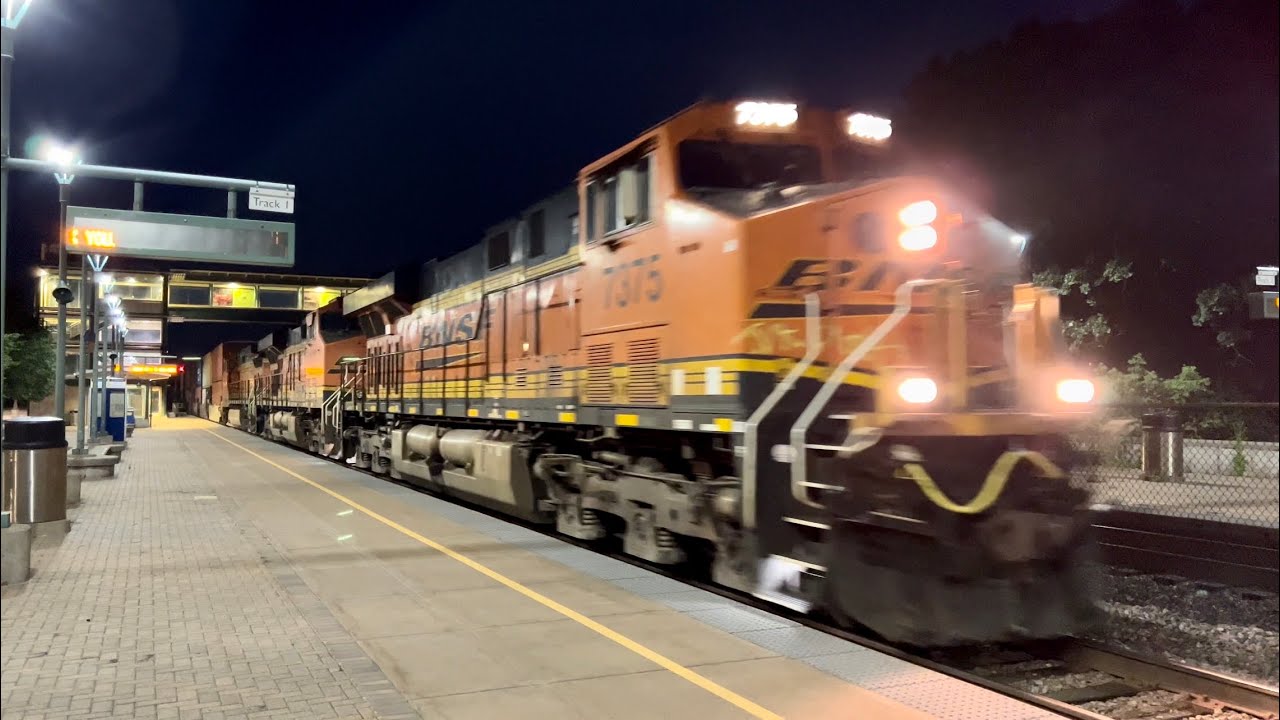 (Part 1) Dusk & Night BNSF Train Action in 2 Days | Staples Subdivision ...
