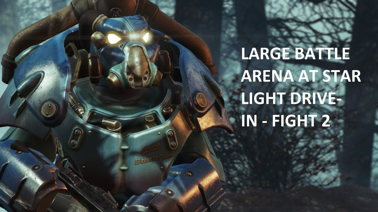 Fallout 4 - Large Battle Arena At Star Light Drive-In - Fight 2 - YouTube