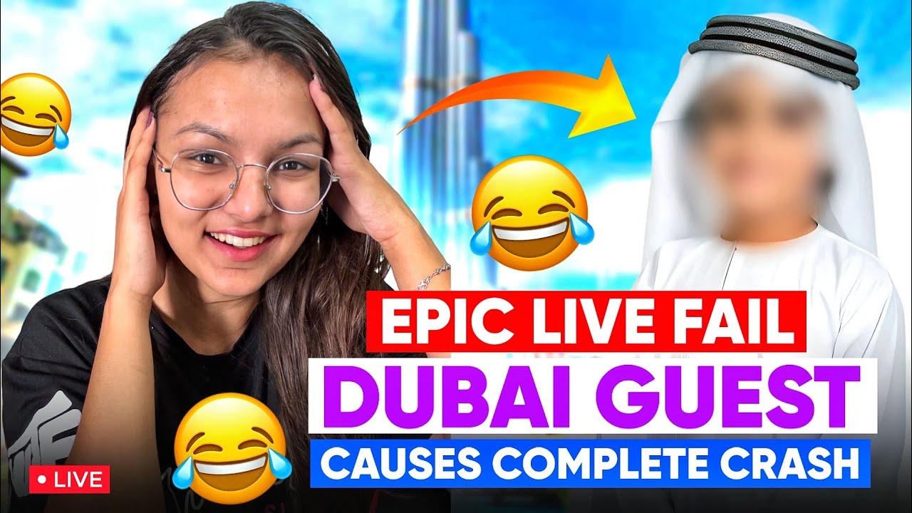 Epic 🛑 LIVE Fail: Dubai Guest😱 Causes Complete Crash! 😂 - YouTube