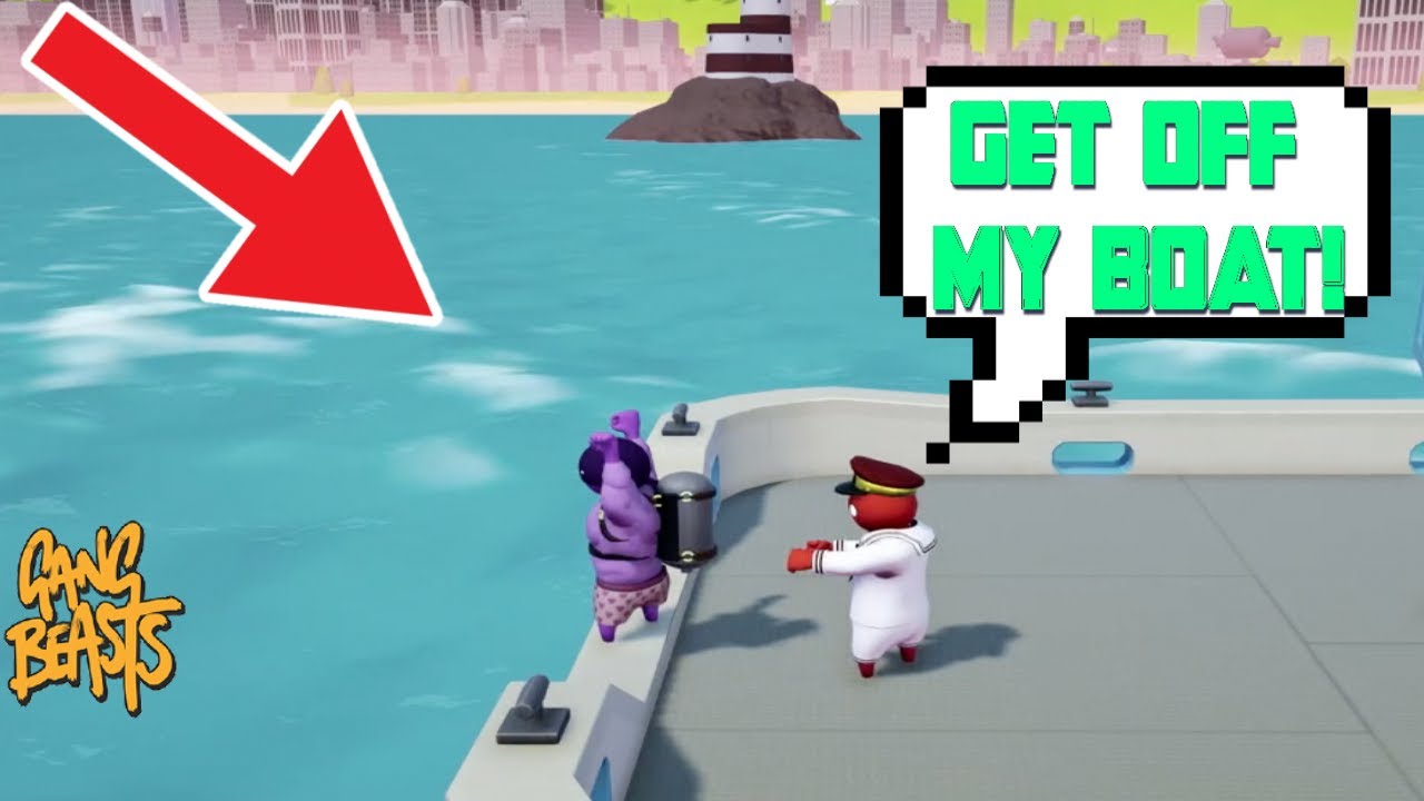 Get off my Boat! (New map Trawler gang beasts update) - YouTube