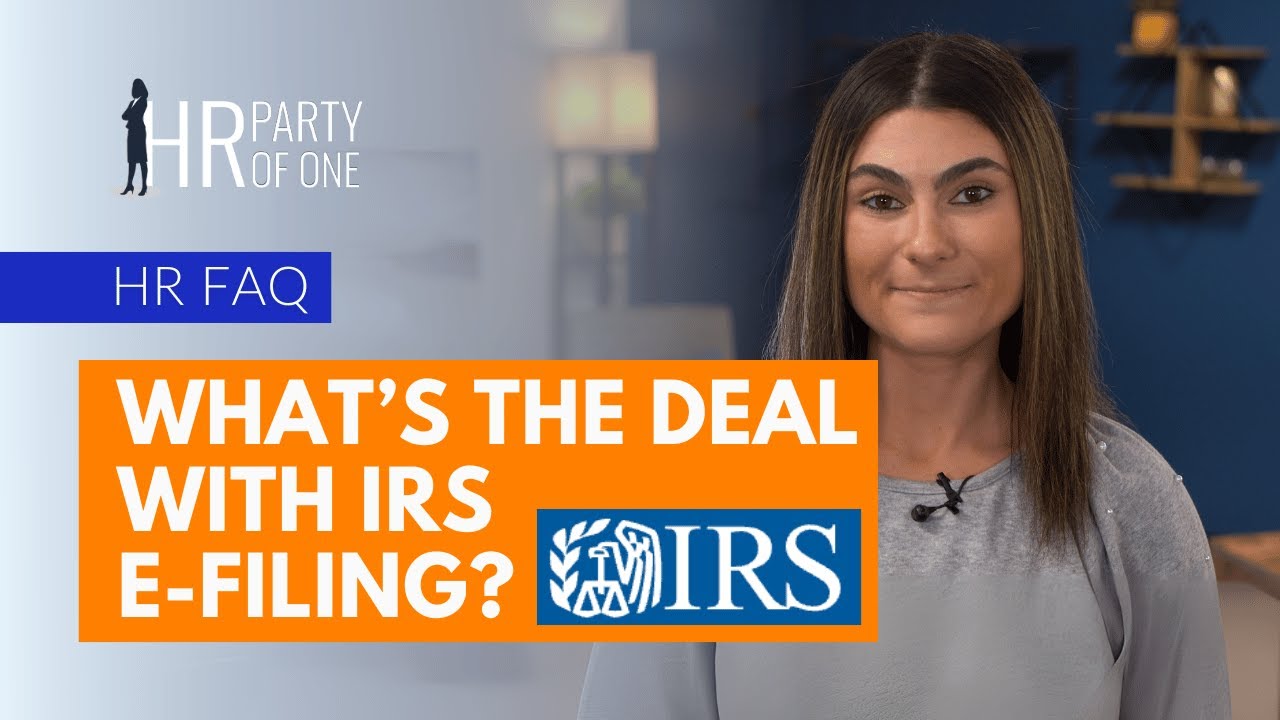 What’s the Deal with IRS E-Filing? - YouTube