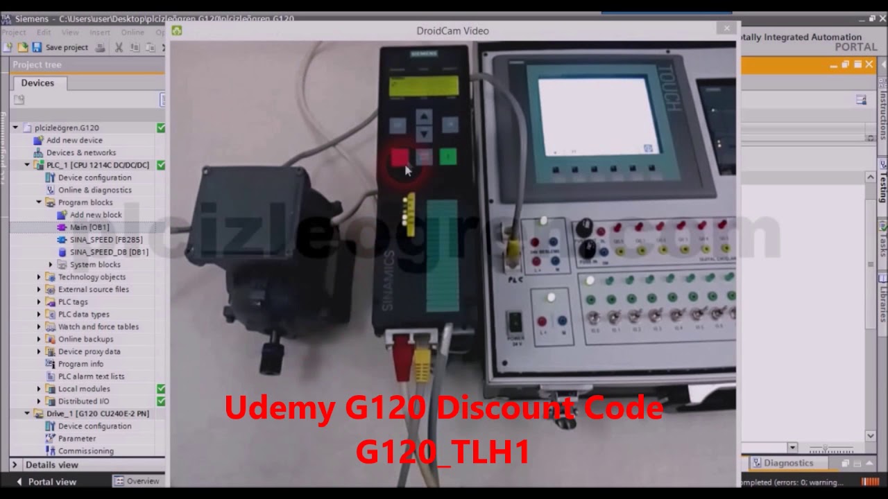 Using PLC to Control G120 Driver - YouTube