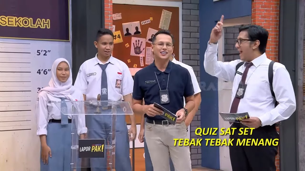 Quiz Sat Set Tebak-Tebak Menang | MOMEN KOCAK LAPOR PAK! (12/06/24 ...