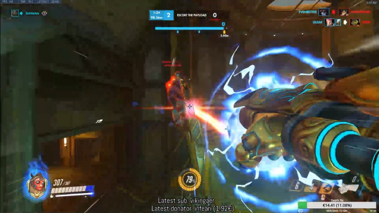 Overwatch Junior Doomfist God Rufinian Roller Coaster Style Gameplay ...