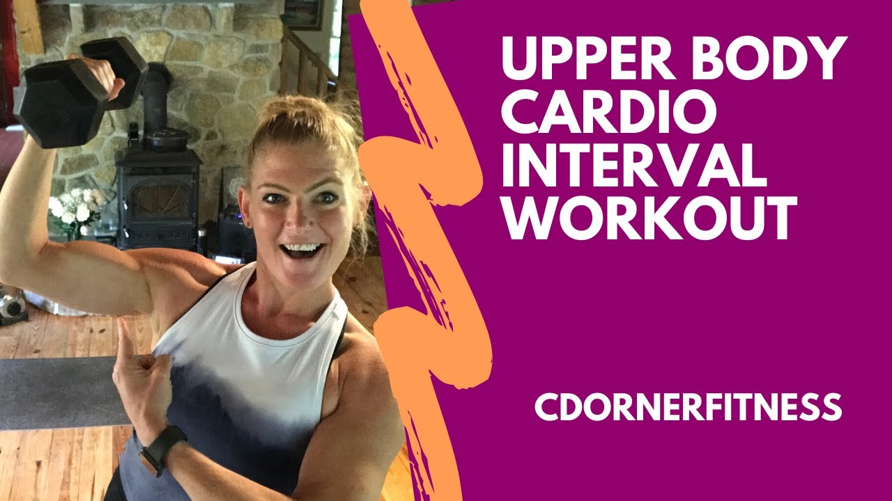 Upper Body Strength Workout with Cardio Intervals. At home Dumbbell ...