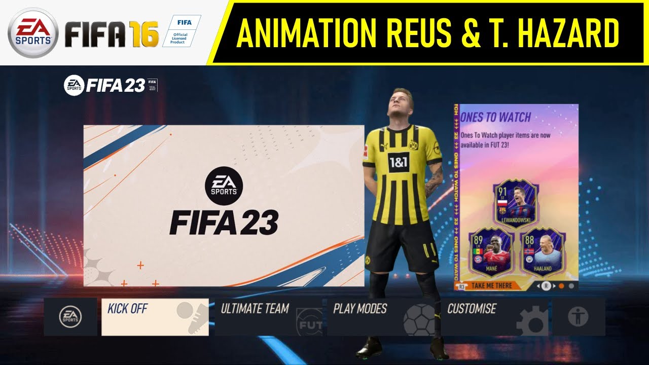 ANIMATION REUS & HAZARD FIFA 23 | ANDROID FIFA 16 OFFLINE - YouTube