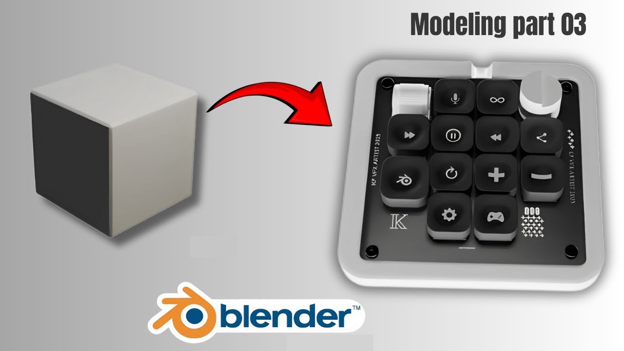 Get READY to Design a 3D Number Pad with EXPERT Blender Techniques in ...