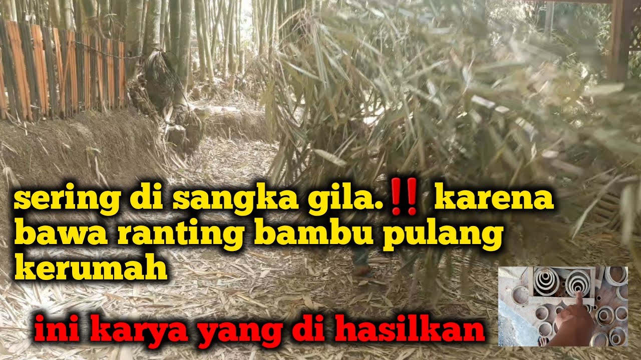 tutorial membuat kerajinan dari ranting bambu| ini karya yang di ...