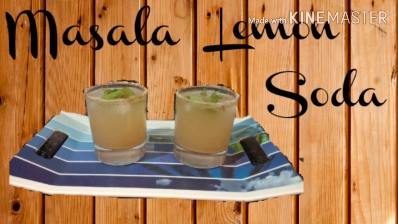 Masala Lemon Soda/Easy Homemade Masala Lemon Soda/Masala Nimbu Soda ...