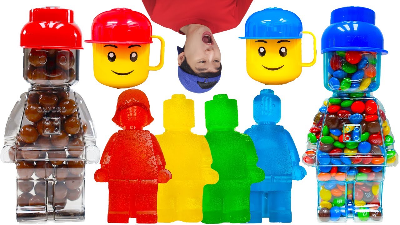 레고디저트먹방 Fire Spicy Noodle Mukbang 대왕젤리초콜릿 Rainbow jelly 불닭볶음면 color ...