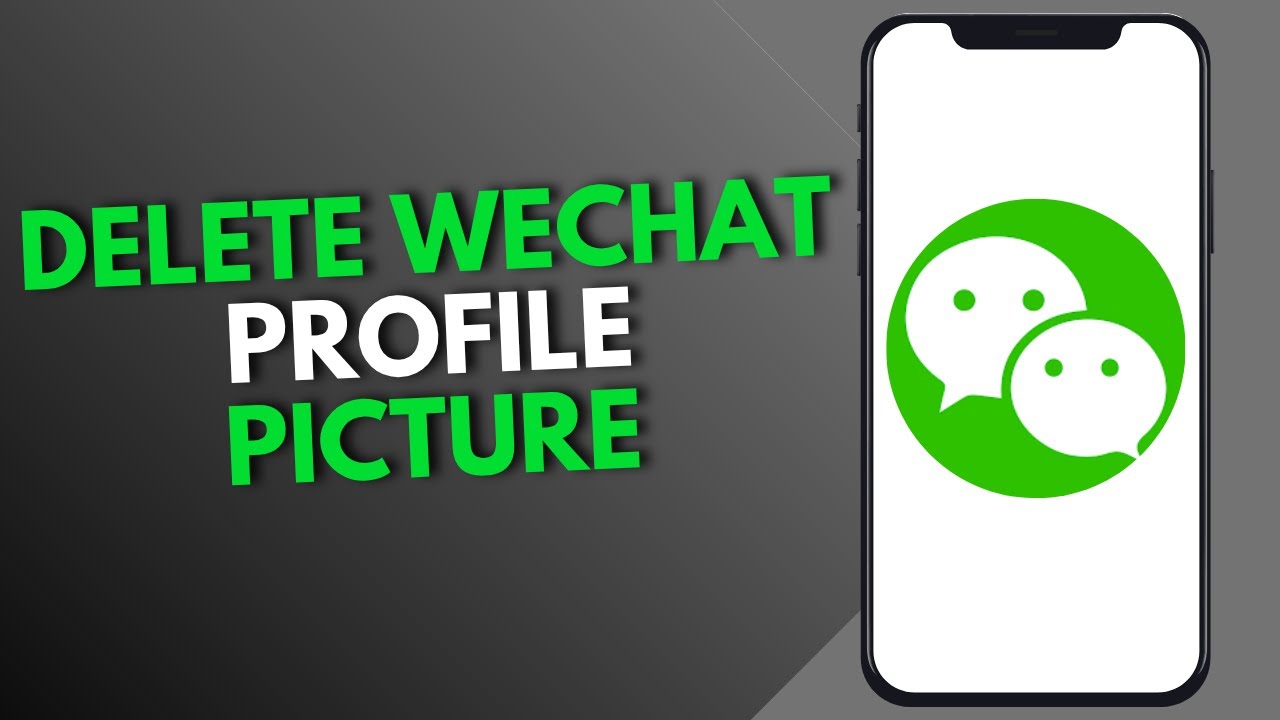 How to Delete WeChat Profile Picture - YouTube