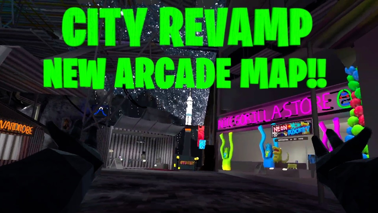 Gorilla Tag NEW ARCADE MAP + CITY REVAMP!! - YouTube