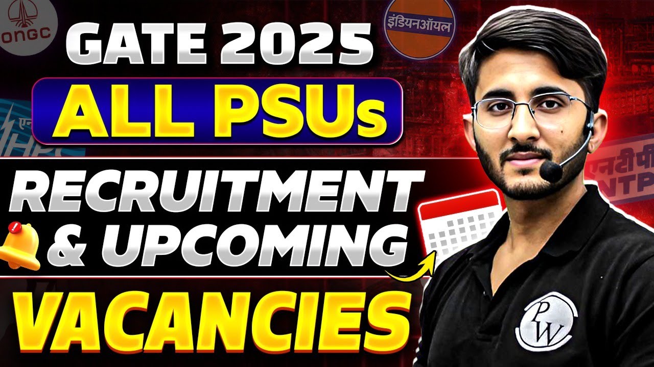Upcoming PSU Opportunities for GATE 2025 Aspirants | PSU Through GATE 2025 - YouTube