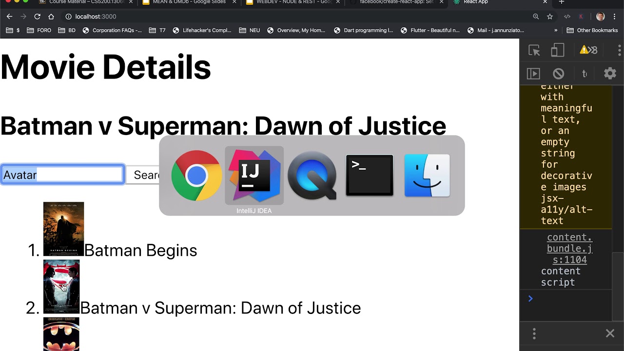 React Movie Database API 1 - YouTube