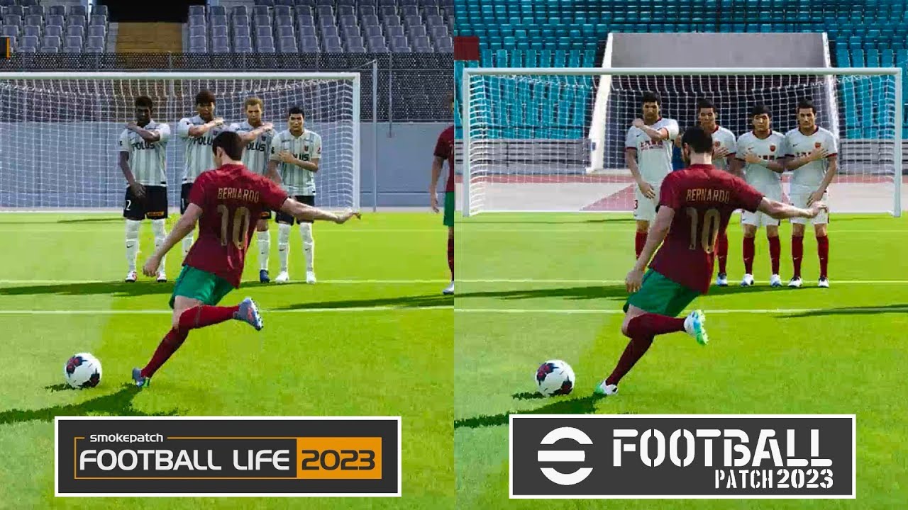 Smoke Patch Football Life 2023 VS eFootball 2022/2023 Patch Comparison ...