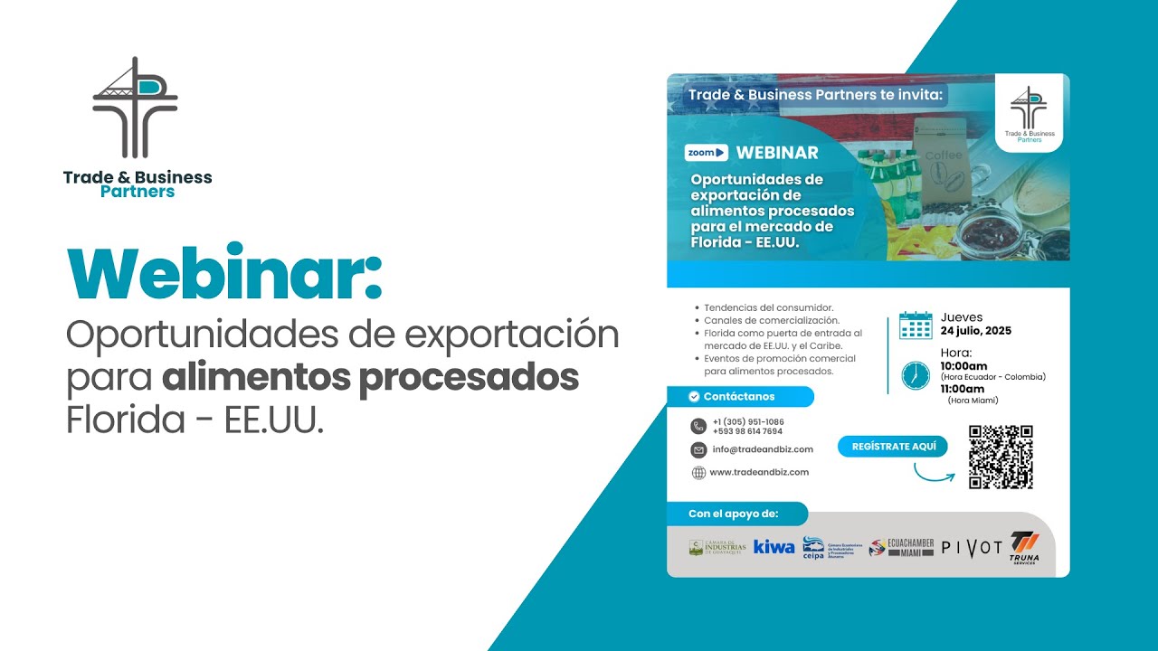 Webinar: Oportunidades de exportación para alimentos procesados ...