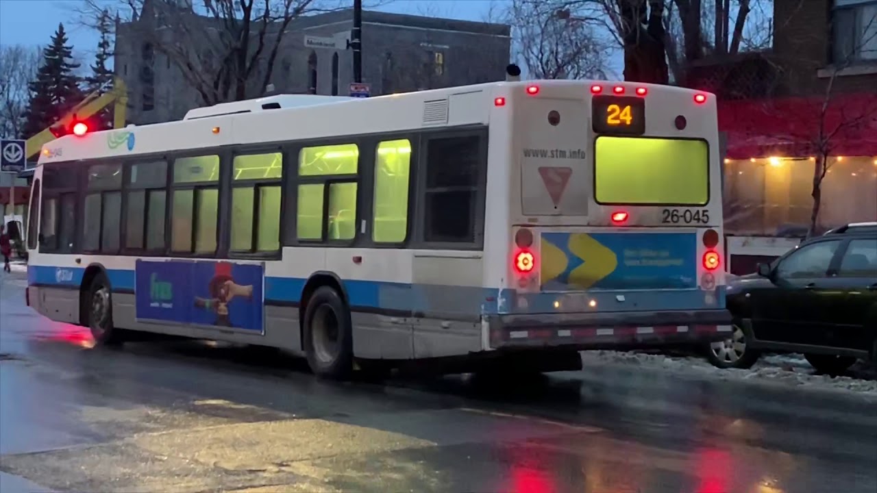 MONTREAL STM BUSSES IN ACTION JANUARY 2020 - YouTube