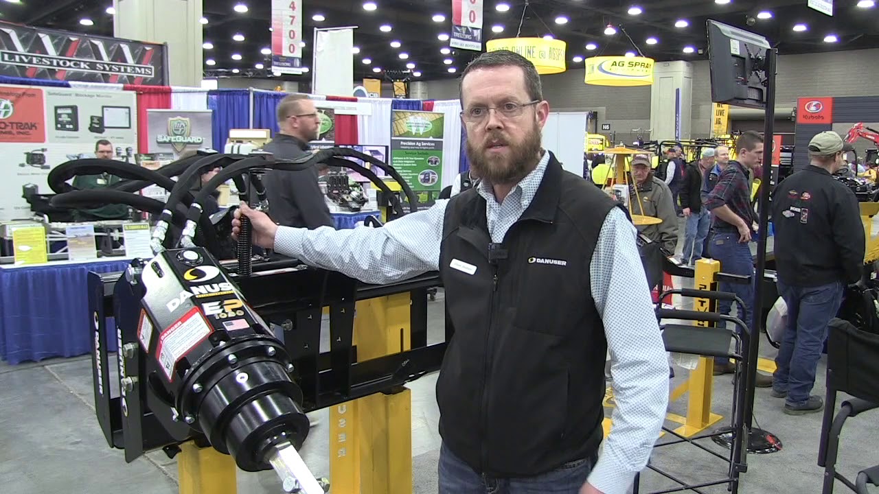 Danuser simplifies auger system for fencing and barn construction - YouTube