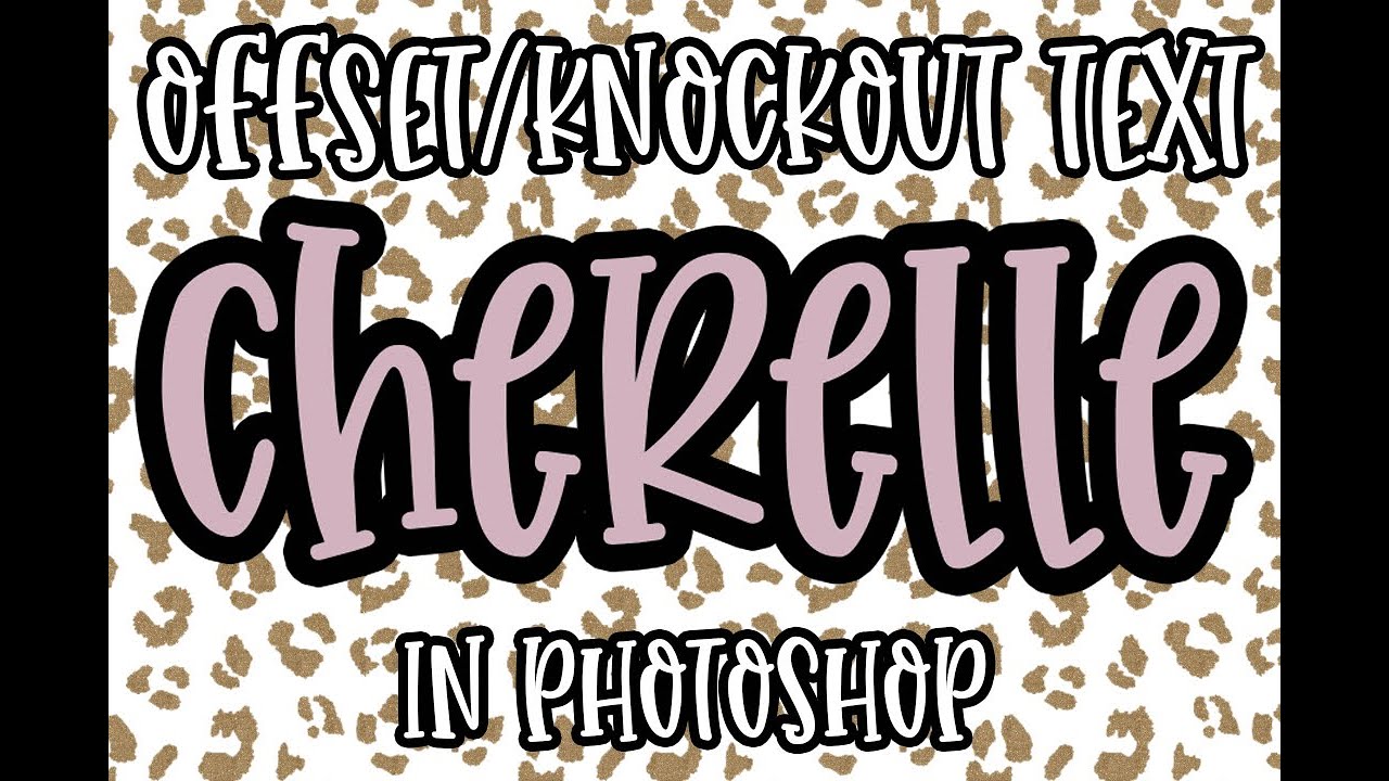 Offset Knockout Text In PHOTOSHOP YouTube offset-knockout-text-in-photoshop-youtube