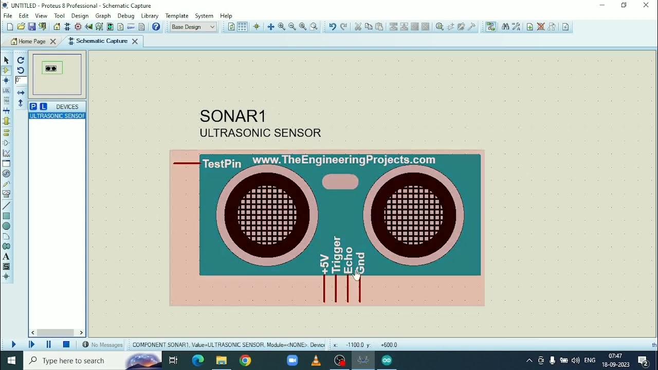 13. Installation of ultrasonic sensor library in Proteus. - YouTube