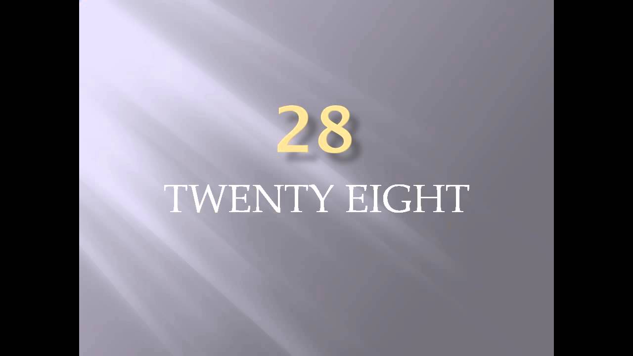 Pronunciation of Twenty Eight 28 - YouTube