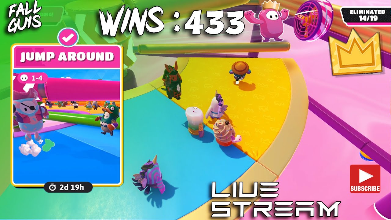 JUMP AROUND - FALL GUYS - TOTAL WINS 433 - YouTube