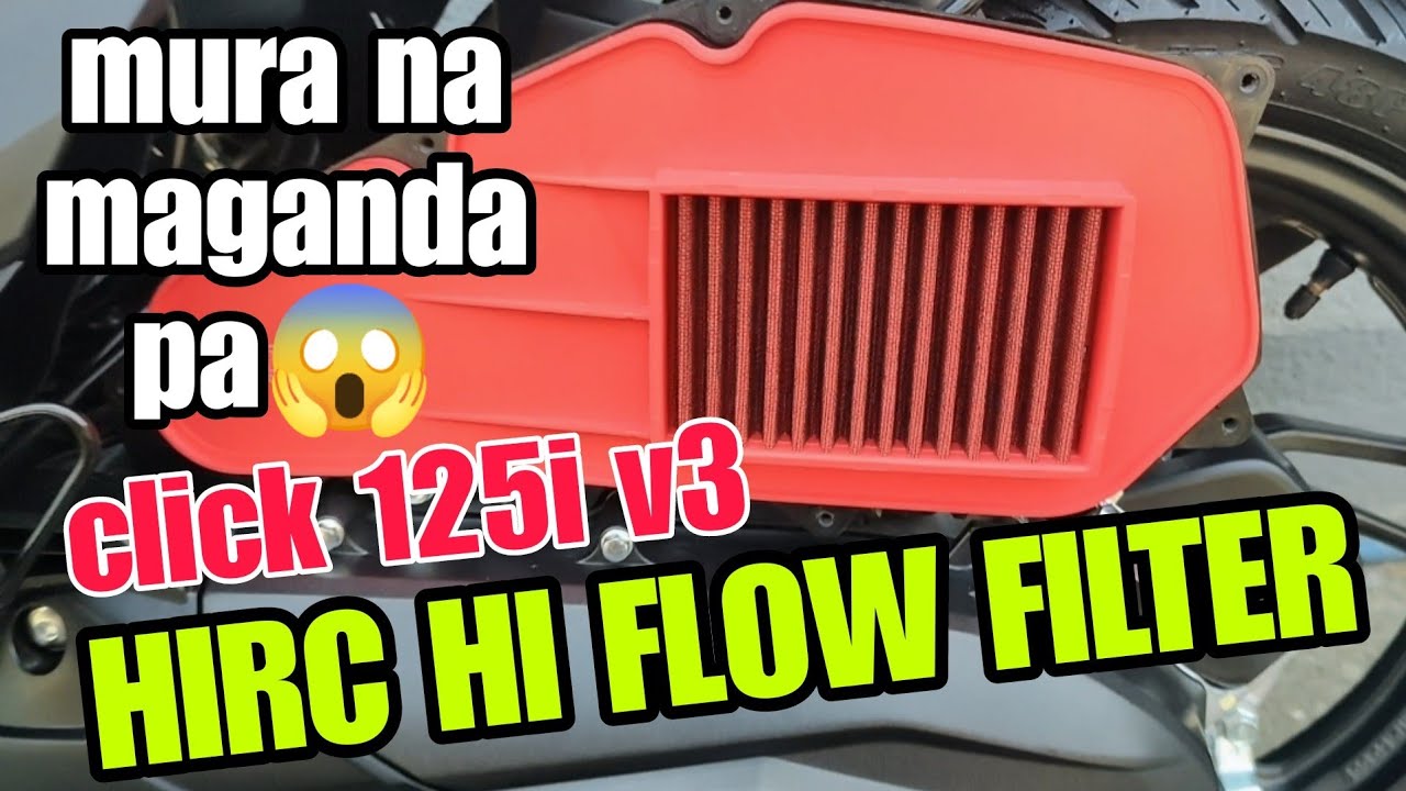 INSTALLING HIRC HI FLOW FILTER | PINAGKAIBA SA STOCK AIR FILTER NG ...