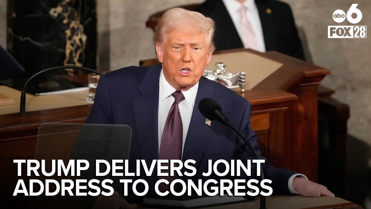 President Donald Trump addresses a joint session of Congress - YouTube