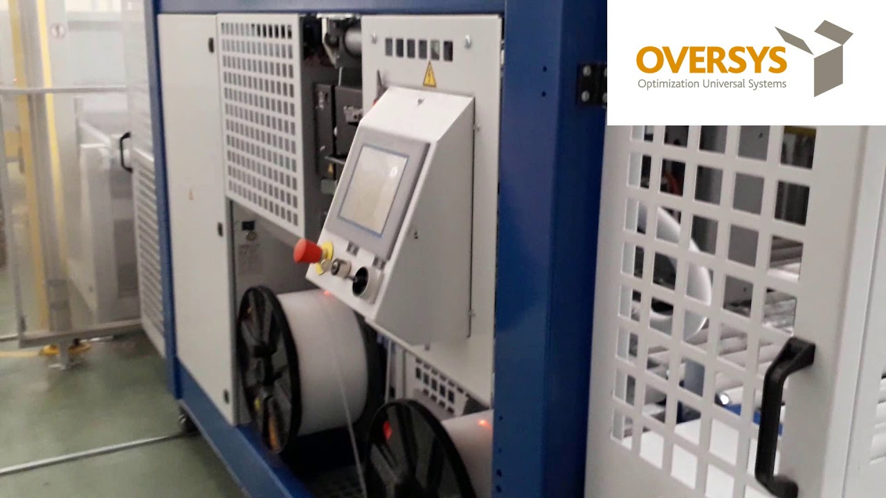 VIDEO OVERSYS U48260119 MOSCA UATRI - 2XT STRAPPING MACHINE - YouTube