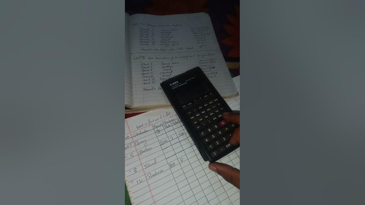 Store ledger under lifo method - YouTube