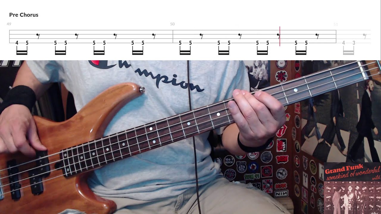 Some Kind Of Wonderful by Grand Funk Railroad - Bass Cover with Tabs ...