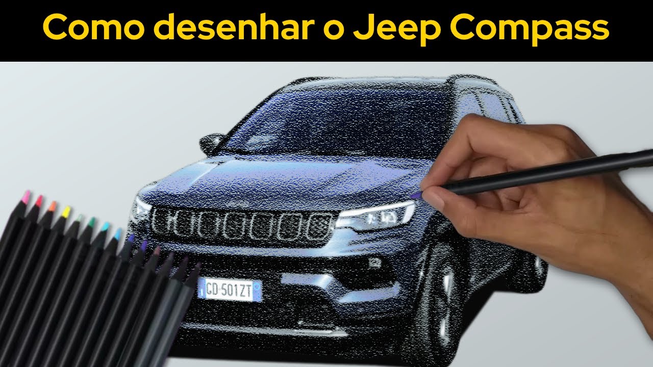 Como desenhar o Jeep Compass (Passo a Passo) - YouTube