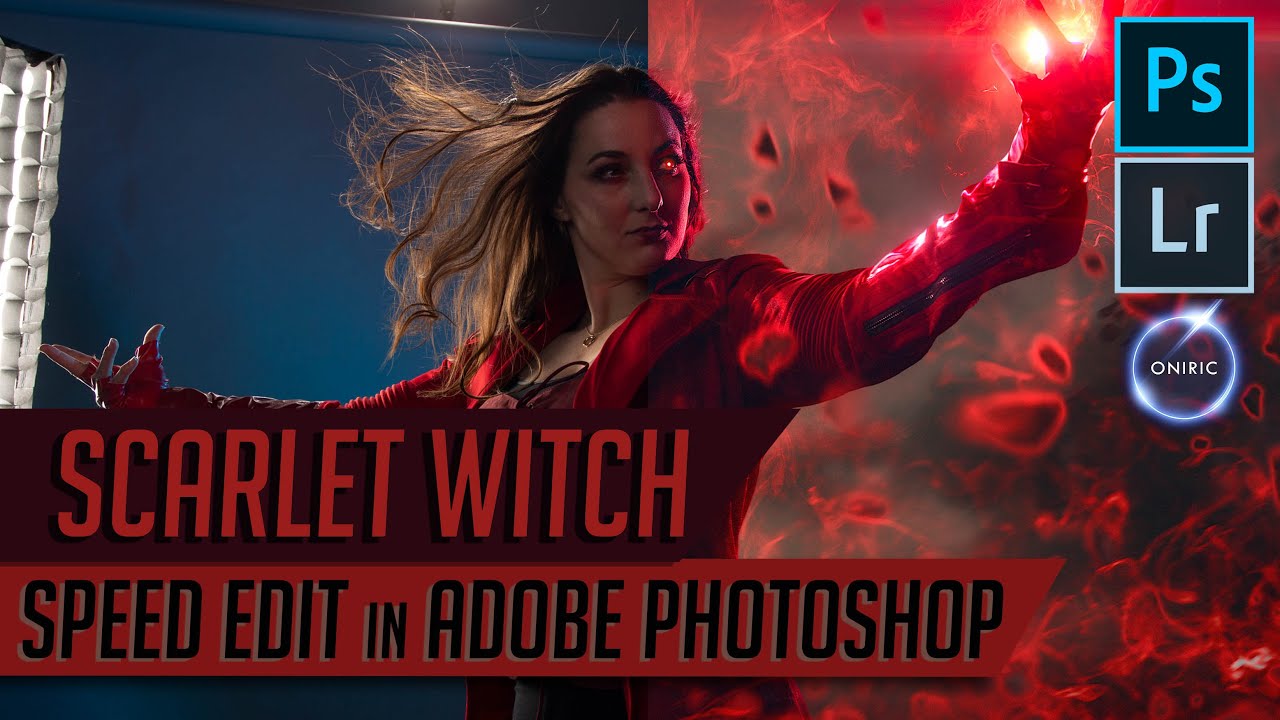 Scarlet Witch - Speed Edit in Adobe Photoshop - YouTube