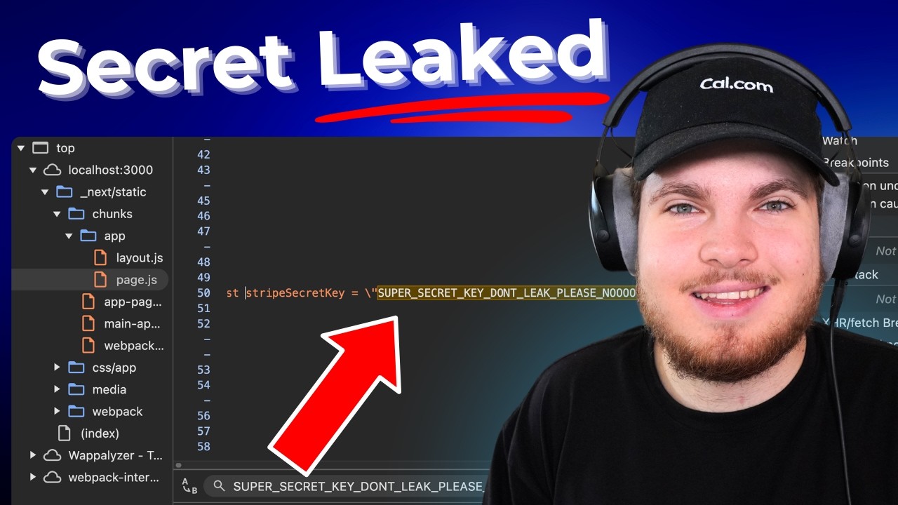 You're Leaking Server Data in Next.js! - YouTube