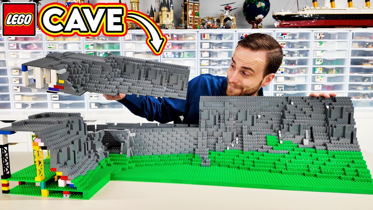 LEGO Cave with Removable Mountain Top - YouTube
