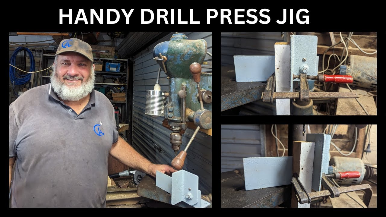 HANDY HOMEMADE DRILL PRESS JIG SUITABLE FOR DRILLING PARALLEL HOLES IN ...