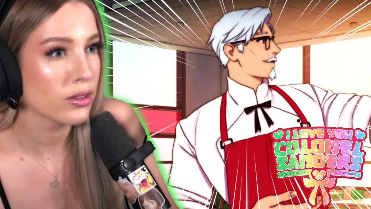 Emerome Falls In Love Colonel Sanders In The KFC Dating Sim!!! - YouTube