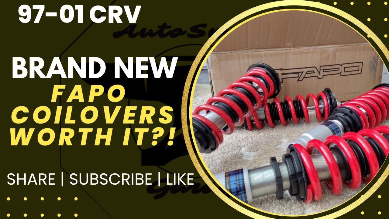 Unboxing FAPO Coilovers for the 97-01 Honda CRV - YouTube