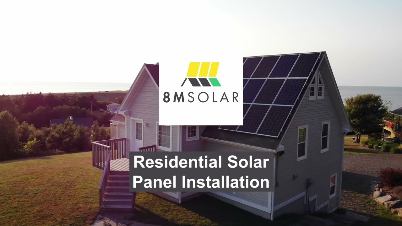 Residential Solar Panel Installation - 8MSolar - YouTube