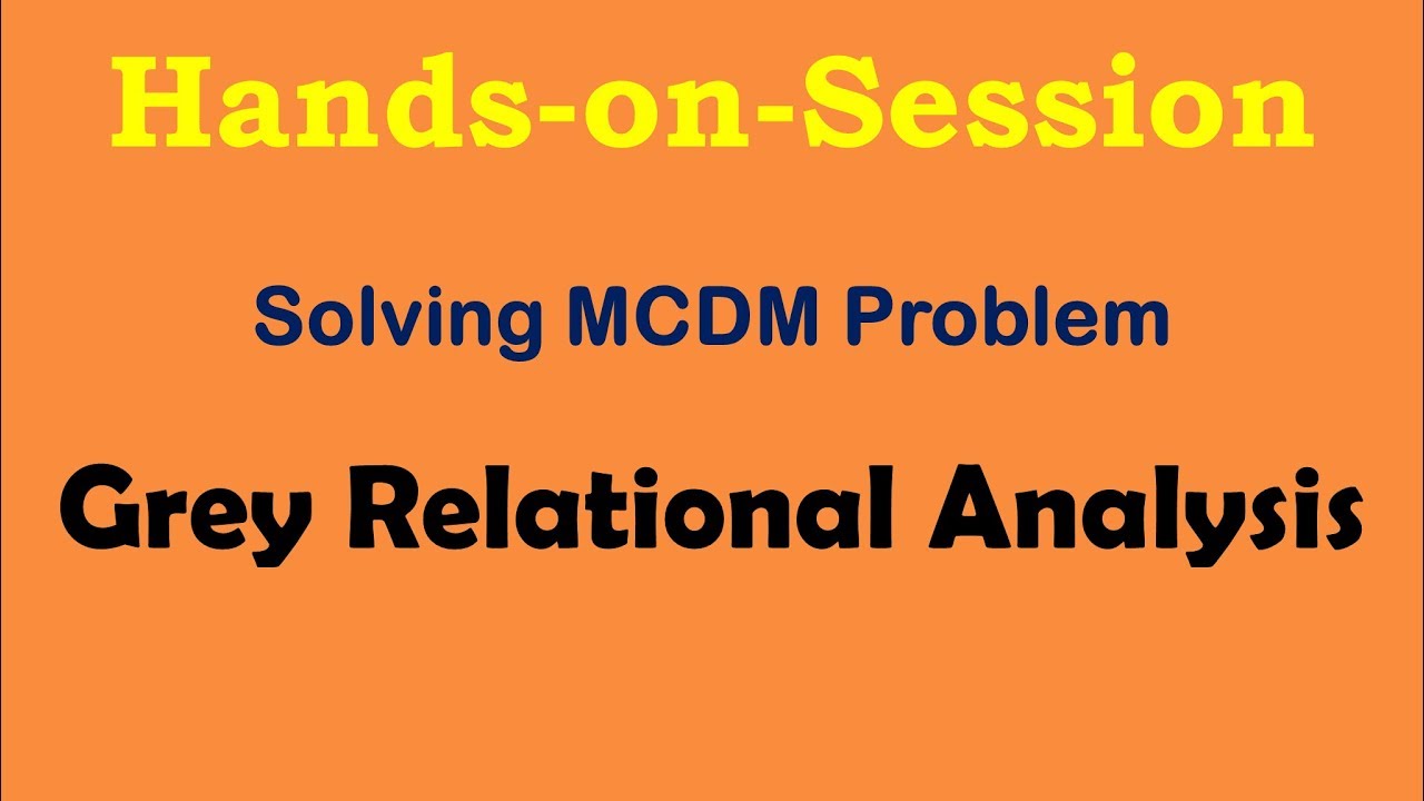Grey Relational Analysis Solving | Procedure for GRA #MCDM # ...