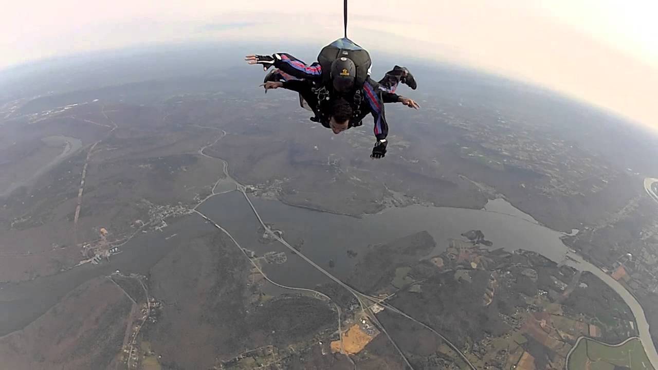 Mohammad makes a daring move and jumps from a plane! - YouTube